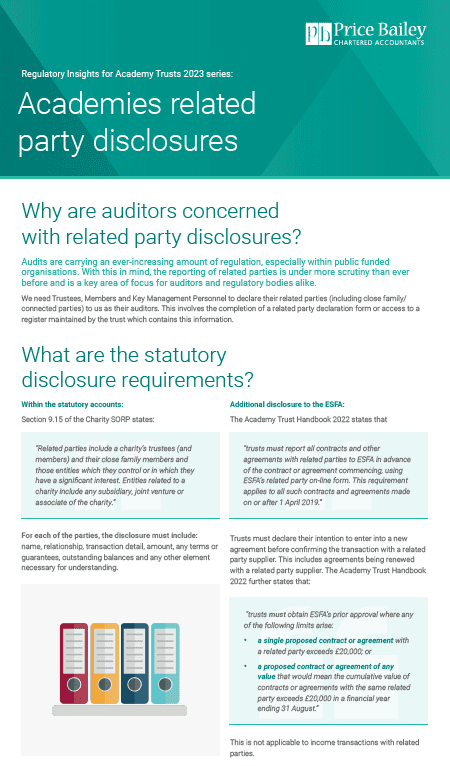 Academy Trusts: Related Party Transactions