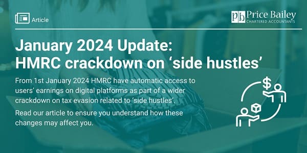 January 2024 Update: HMRC crackdown on ‘side hustles’