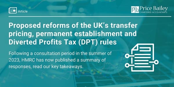 Proposed reforms of the UK’s transfer pricing: Key takeaways