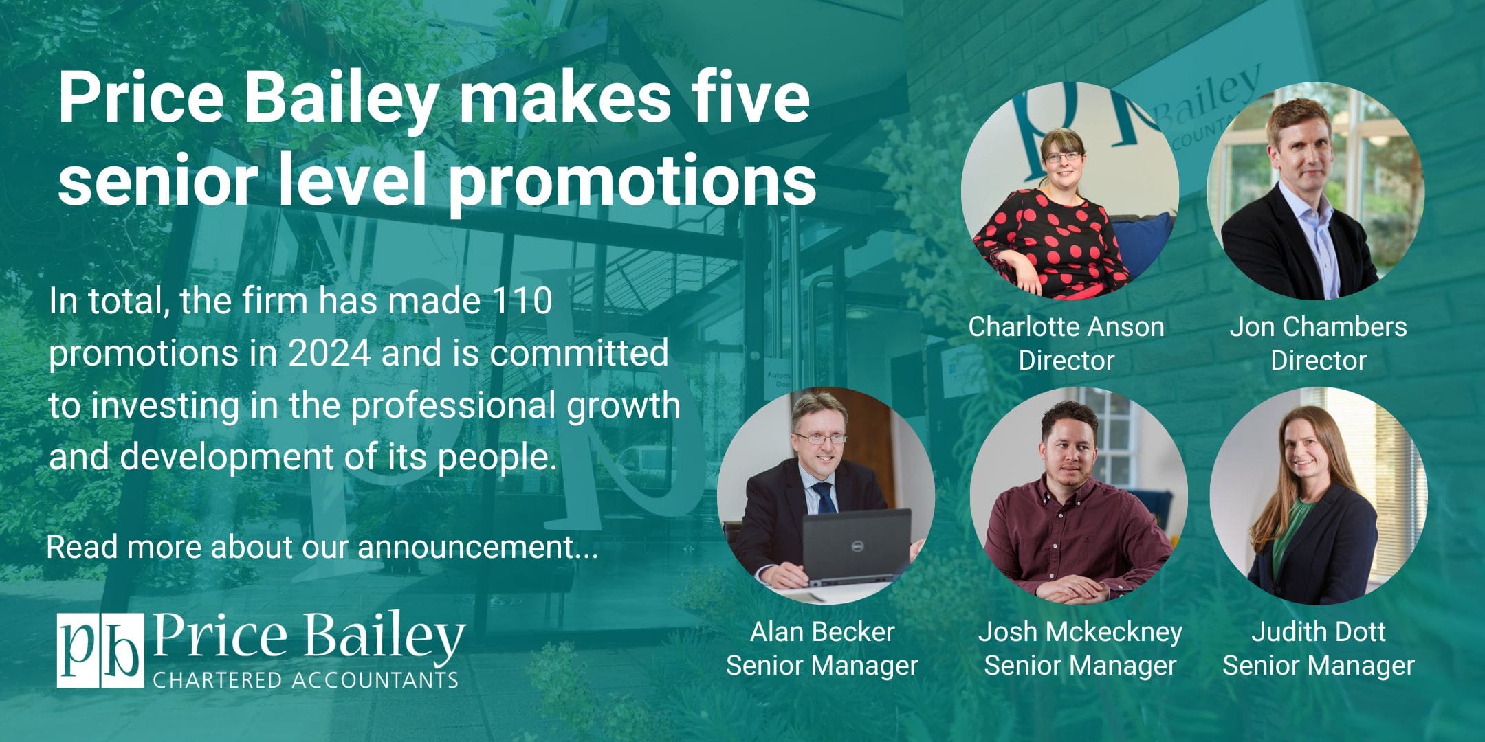 Price Bailey makes five senior level promotions