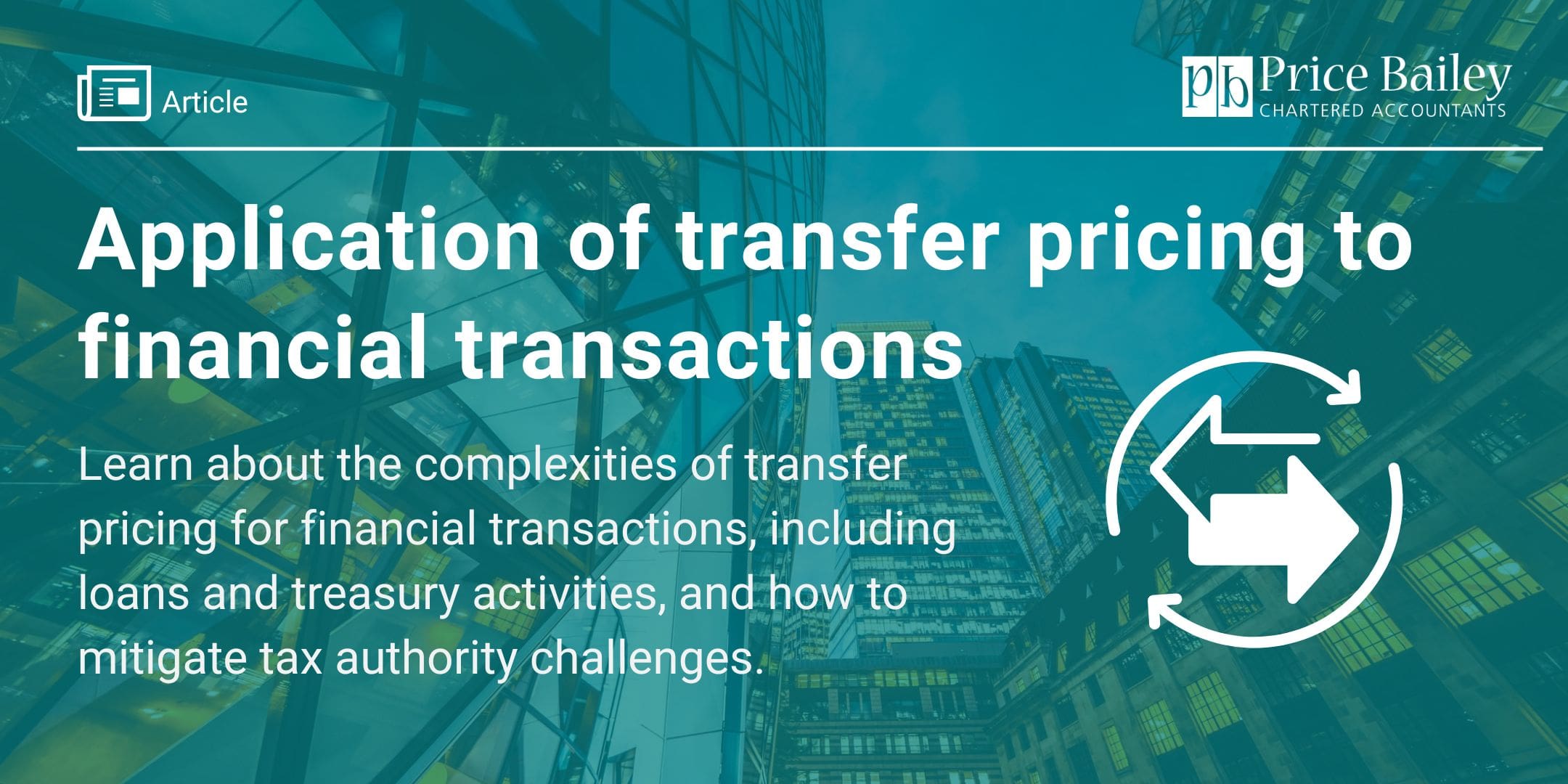 Application of transfer pricing to financial transactions