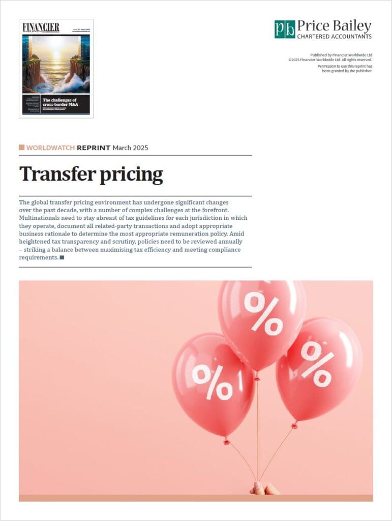Transfer Pricing Insights from Financier Worldwide's Global Review